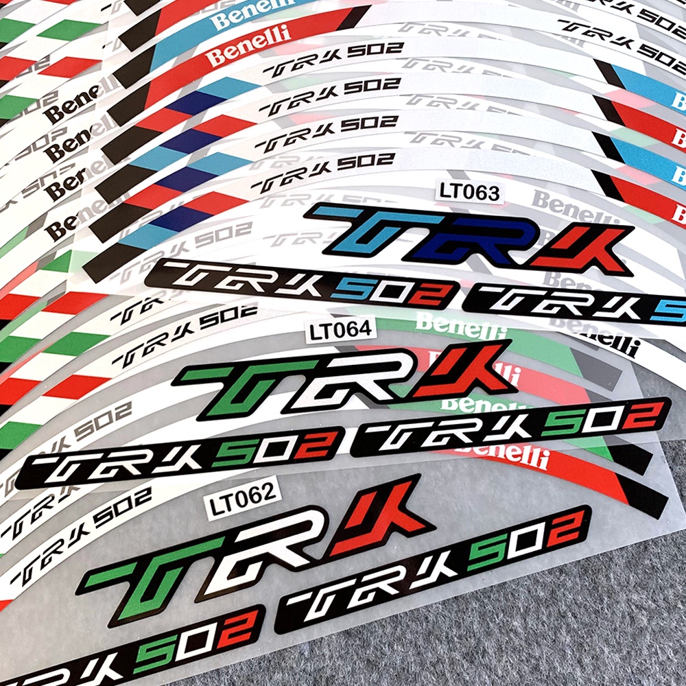 Benelli TRK 502 Wheel Tape Stickers 17" Rim Stripes Edge Outer Rim ...