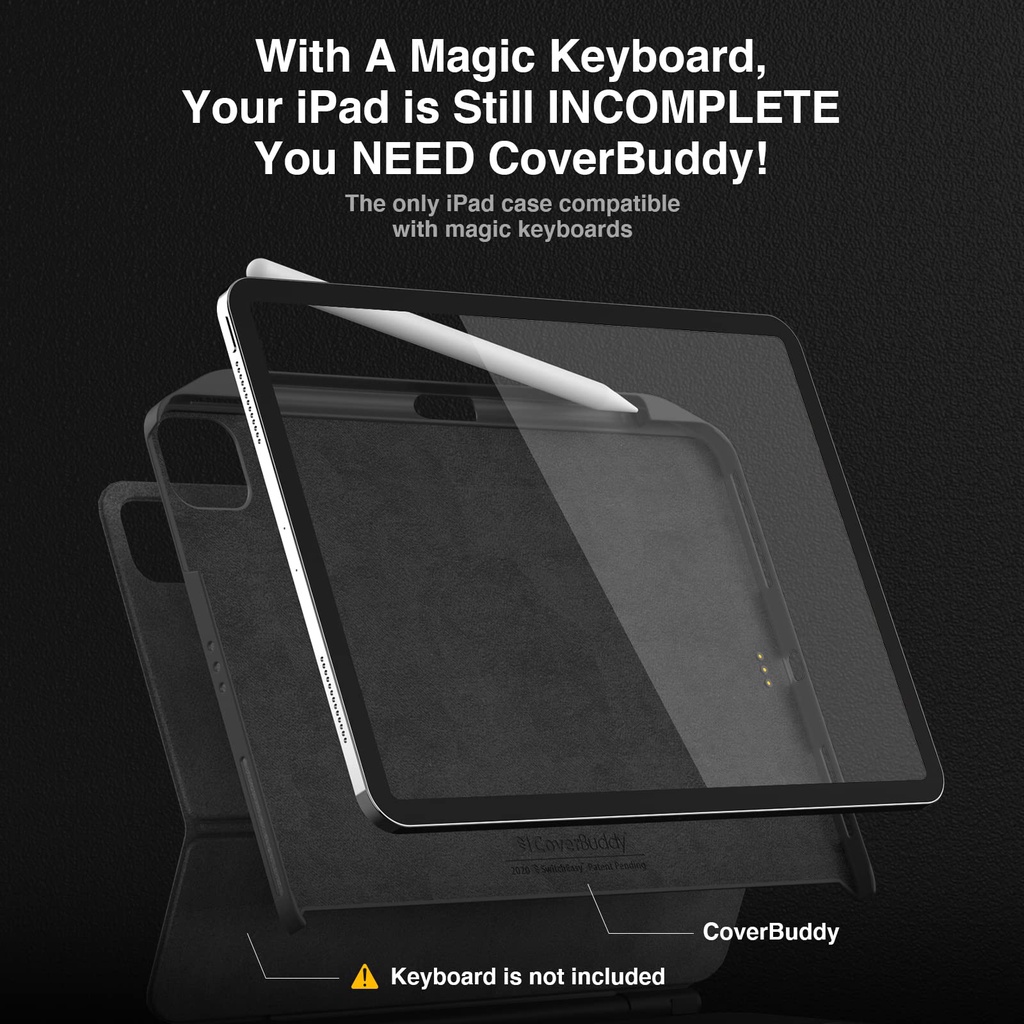 Goojodoq Cover Buddy Magnetic Case for iPad Pro 11 Air 4 Air 5 iPad Pro ...