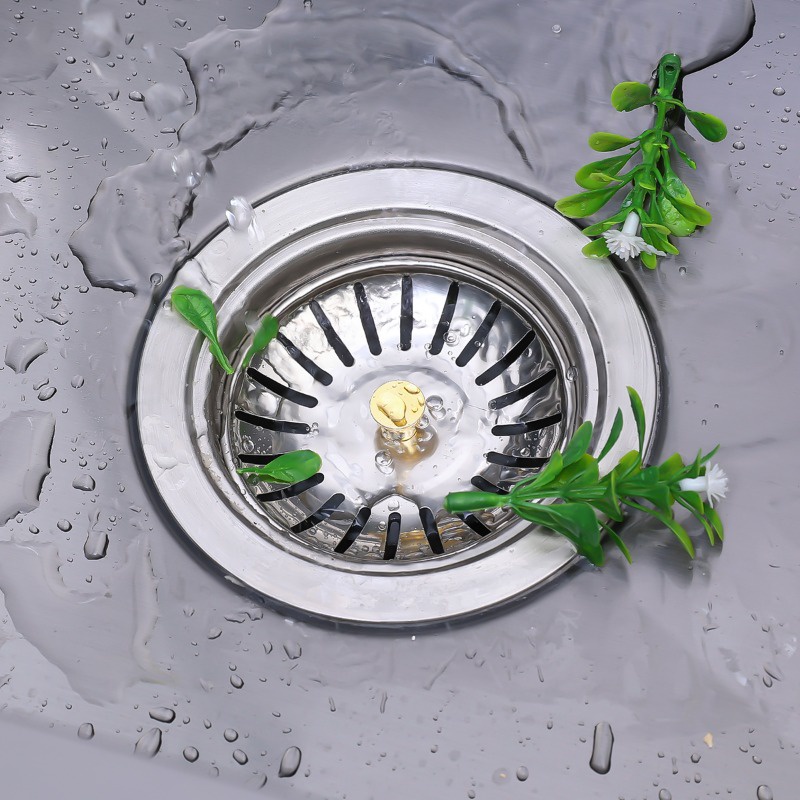 Kitchen Sink Strainer with Stopper / Replacement Sink Drain Basket with ...