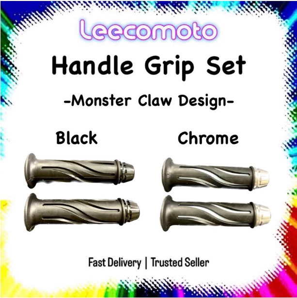 UNIVERSAL MONSTER CLAW DESIGN HANDLE GRIP SET WITH BALANCER GRIP TANGAN ...