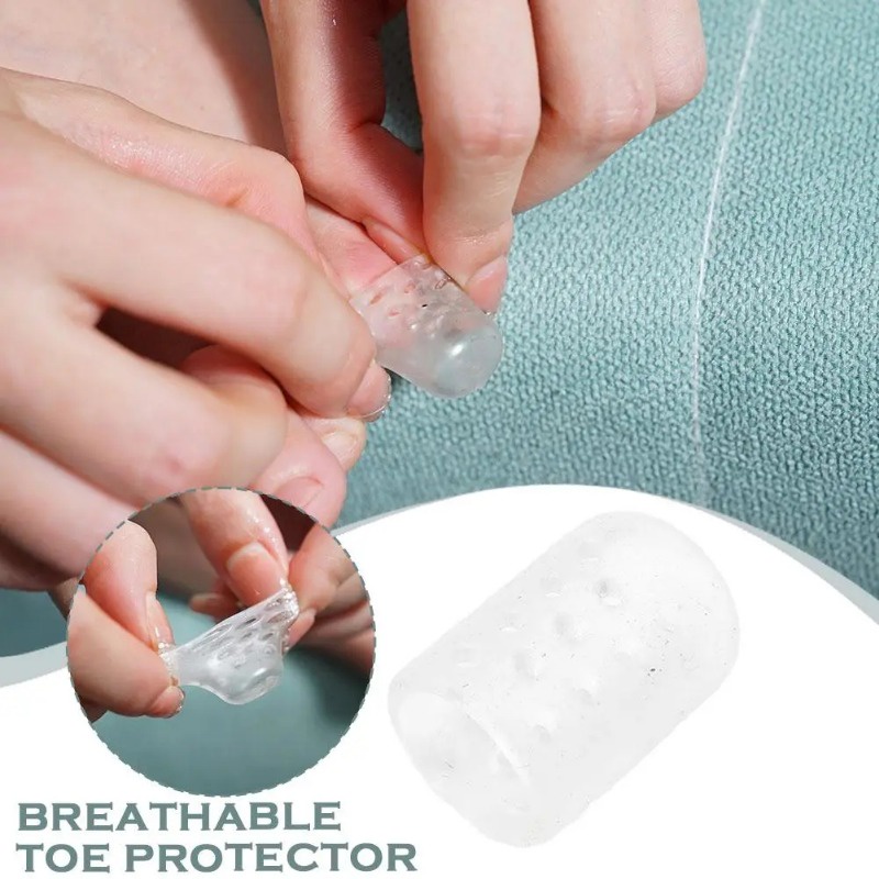 Transparent Silicone Toe Covers Breathable Anti-Friction Little Toe ...