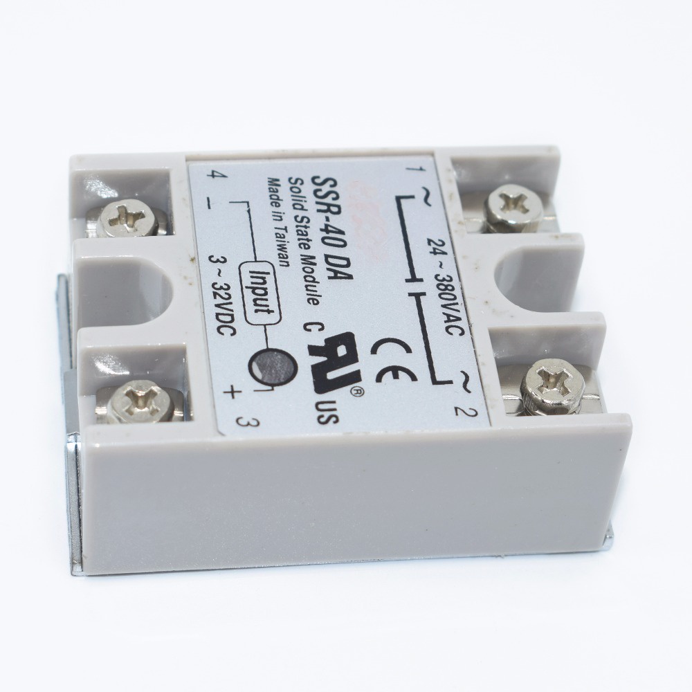 SSR-40 DA Solid State Relay SSR-40DA DC to AC Solid State Relay Module Temperature Controller ...