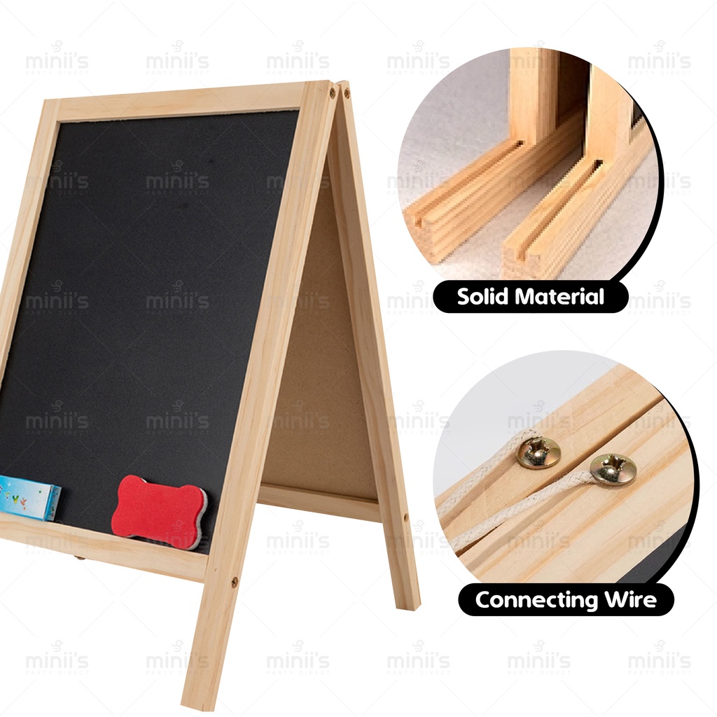 MINIIS PARTY Mini Menu Board Mini Chalk Board 2 In 1 Whiteboard ...