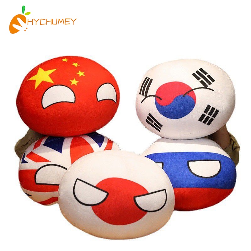Countryball Plush Toys Cute Polandball Pendant Country Flag Stuffed ...