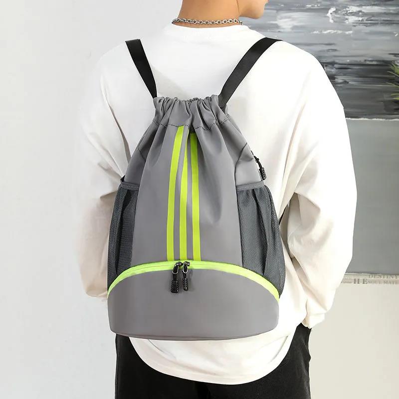 New Drawstring Backpack fitness exercise sling basketball bag large ...