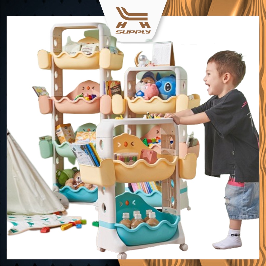LH Childrens Toy Storage Shelf Floor Snack Rack Living Room Kitchen ...