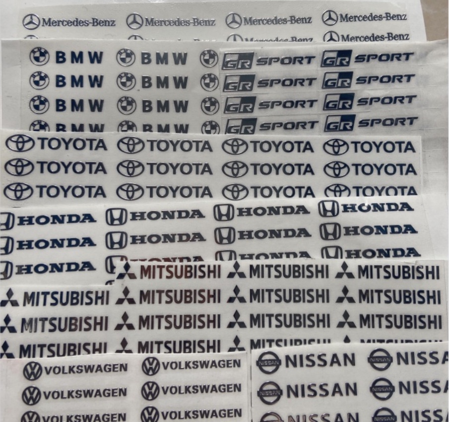 Mitsubishi Car Logo 3D Exterior Metal Sticker Car Interior Decorative ...