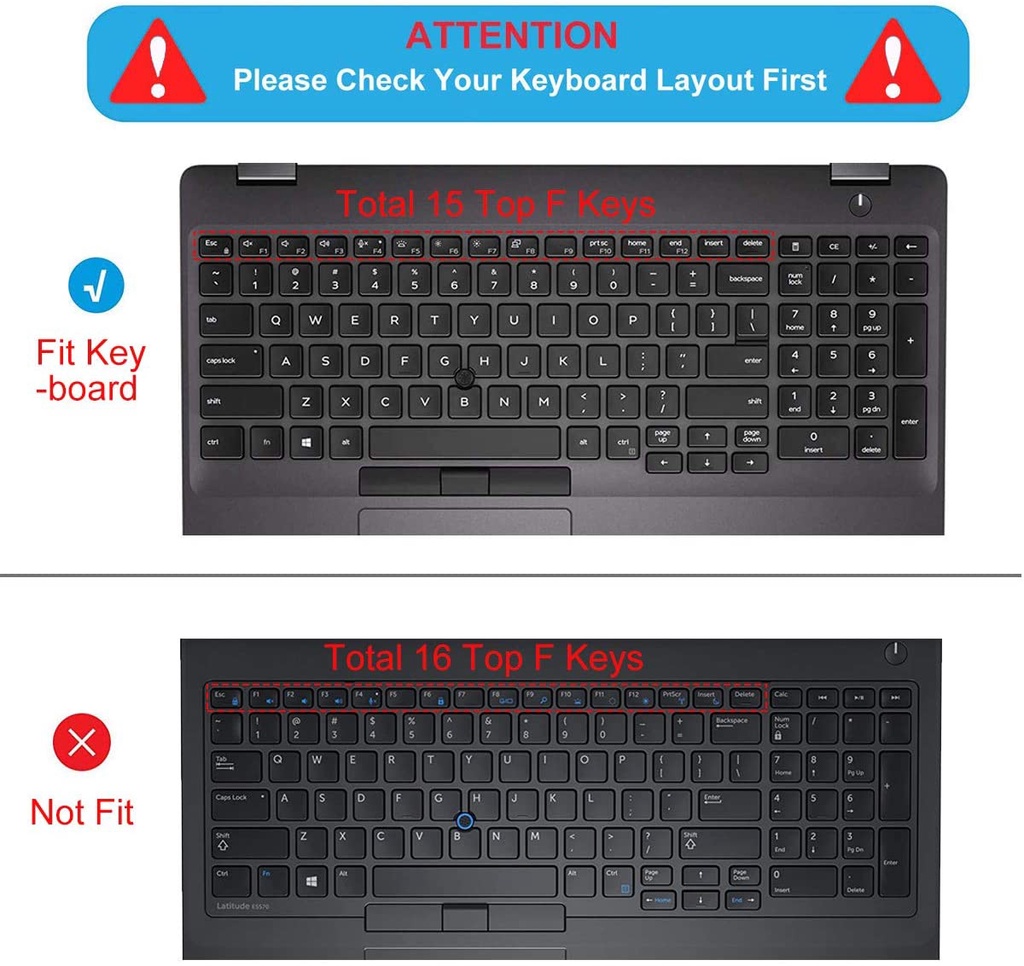 for Dell Precision 15.6 Inch 3540 3541 3550 3551 3530 I7 15.6 Silicone ...