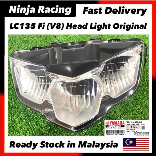 LC V8 Ori Front Head Light Head Lamp Assy Lampu Besar Depan Original BDK-H4310-00 Yamaha LC135 ...