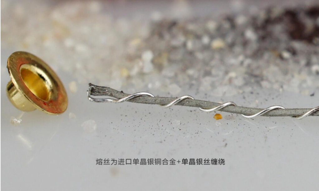 1pcs Aucharm HiFi Fever Grade Single Crystal Sterling Silver Nano Fuse ...