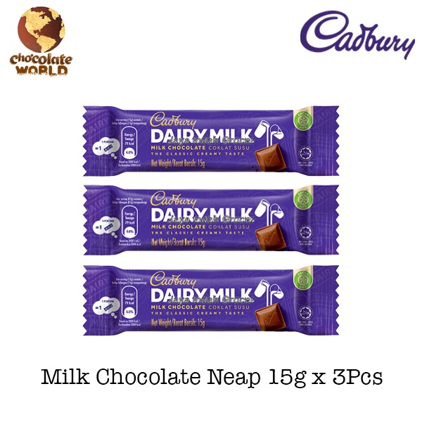 Cadbury Dairy Milk Chocolate Neap 12g x 3 Pcs | Shopee Malaysia