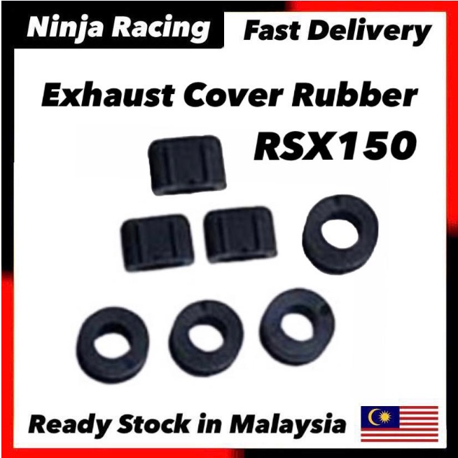 RSX Muffler Protector Rubber Getah Ekzos Exzos Cover Exhaust Plate ...