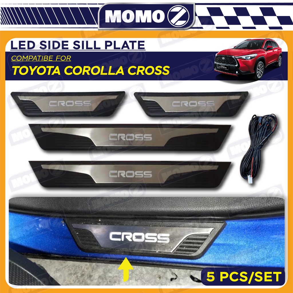 Car Toyota Corolla Cross 2021 - 2022 LED Door Side Sill Step Plates ...