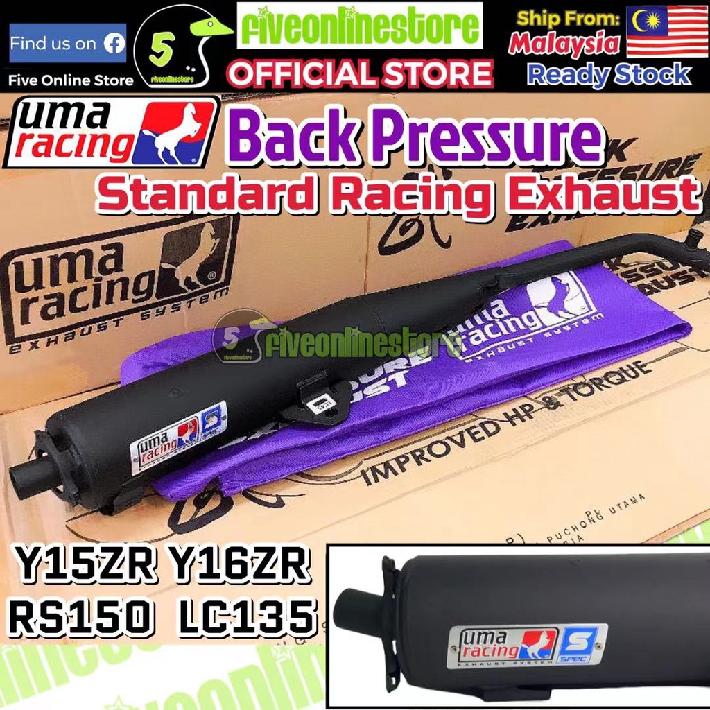 UMA Racing Exhaust Paip S-SPEC Y15ZR Y16ZR LC135 NEW RS150 RSX150 Back ...