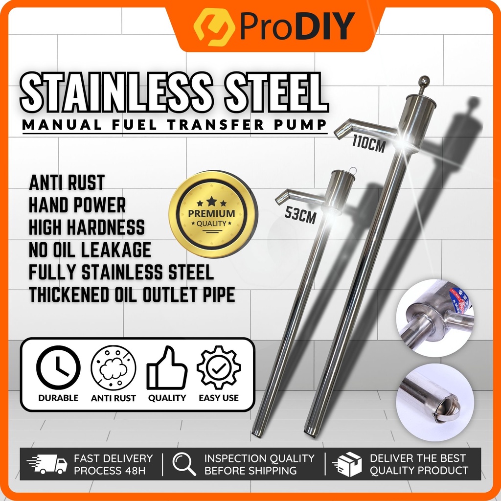 Stainless Steel Manual Fuel Transfer Pump Anti Rust Power Hand Pump ...
