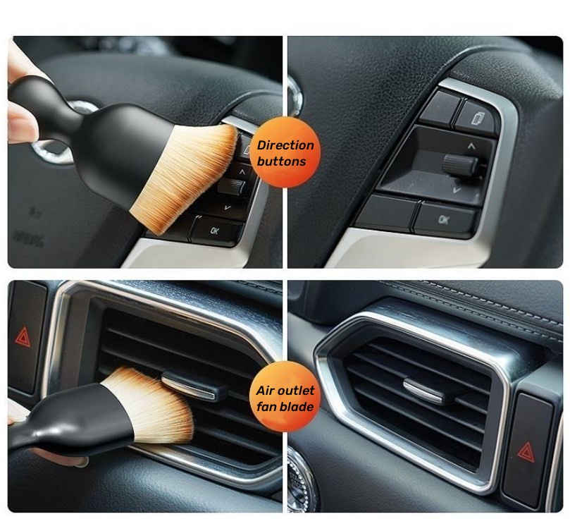 1Pc BMW M Car Interior Cleaning Soft Brush Dashboard Air Outlet Gap ...