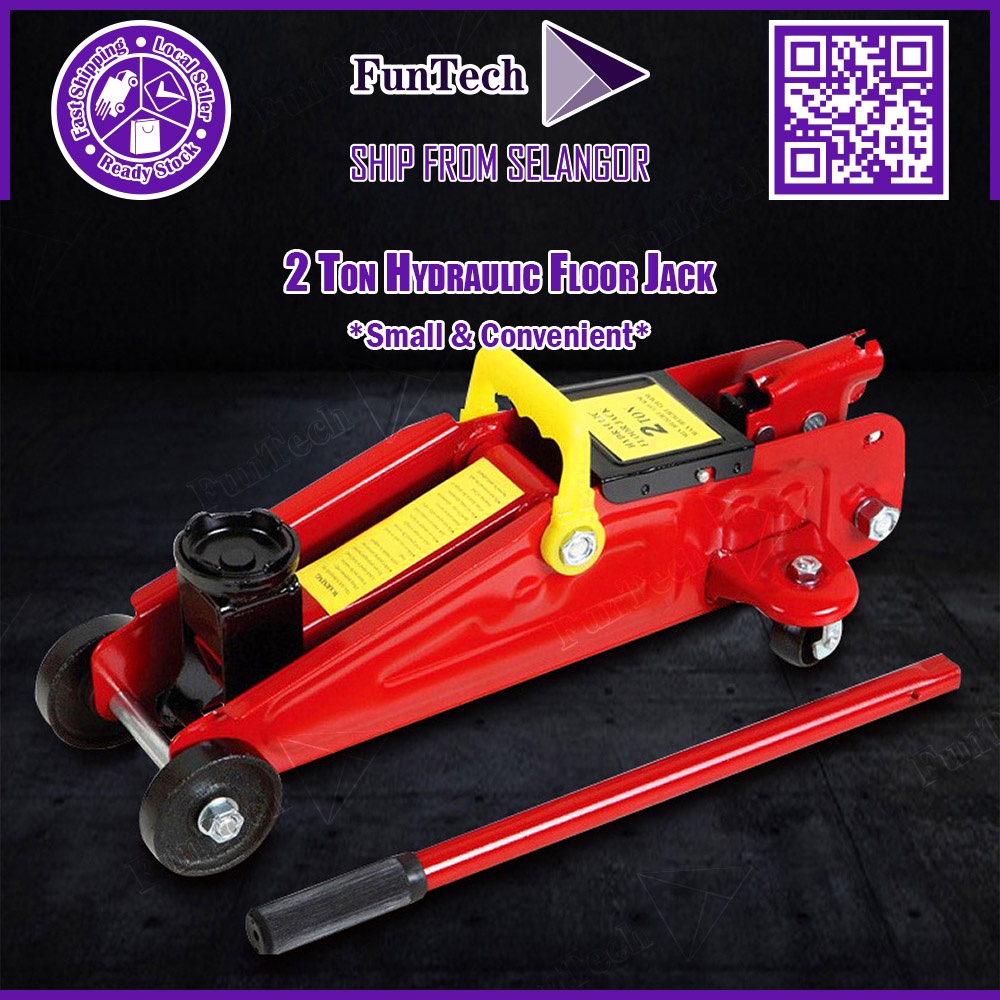 FunTech 2 Ton Hydraulic Floor Jack Car Jack Car Lifting Membaiki Kereta ...