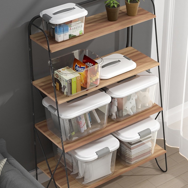 【PLAYFUL】Transparent Storage Box Kotak Simpanan Roda Storage Box with ...