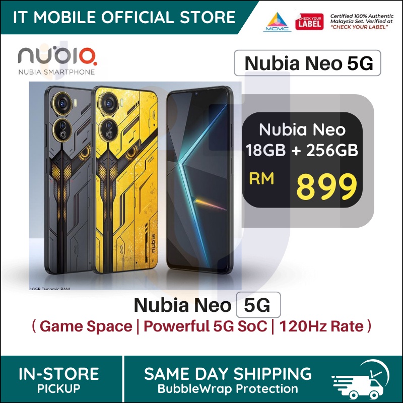 Nubia Neo 5G Smartphone | 8 + 10GB RAM + 256GB ROM | 50MP Ultra-Clear ...
