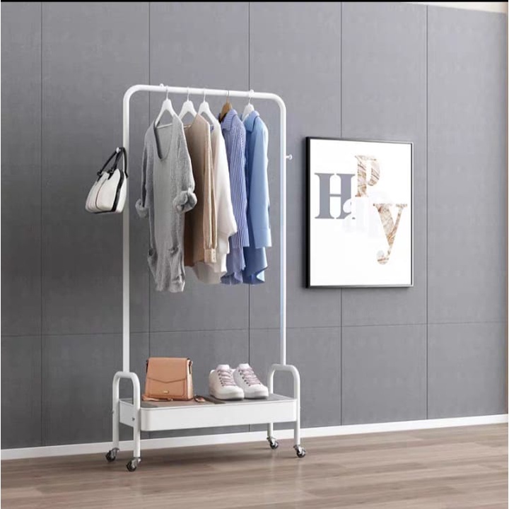 MORA Trolley Clothes Rack Hanger Coat Rack Indoor / Rak Troli ...