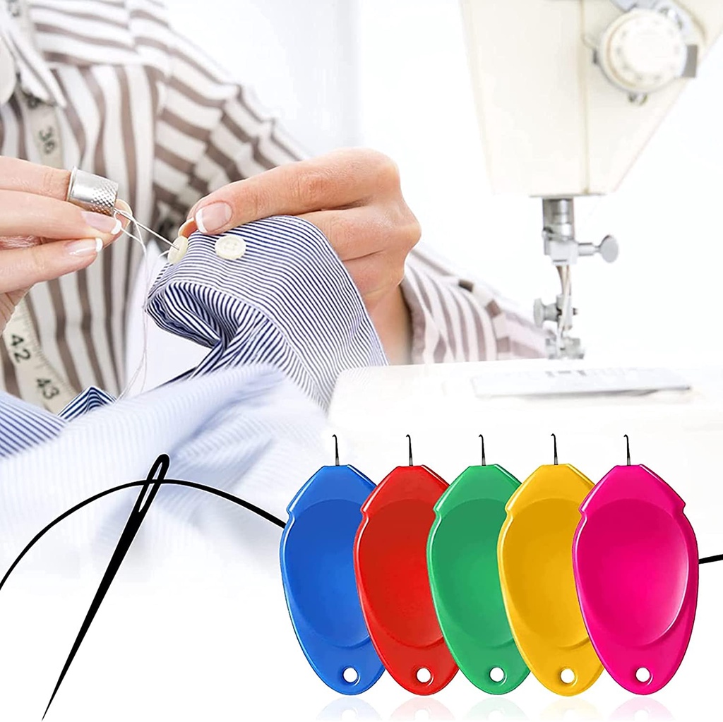 1/5Pcs Plastic Threader Needles for Sewing Machine Needle Threader Tool ...