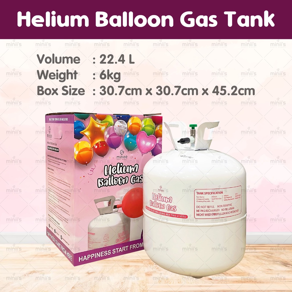MINIIS PARTY 100pcs Helium Balloon Gas Helium For Balloon Helium Gas ...