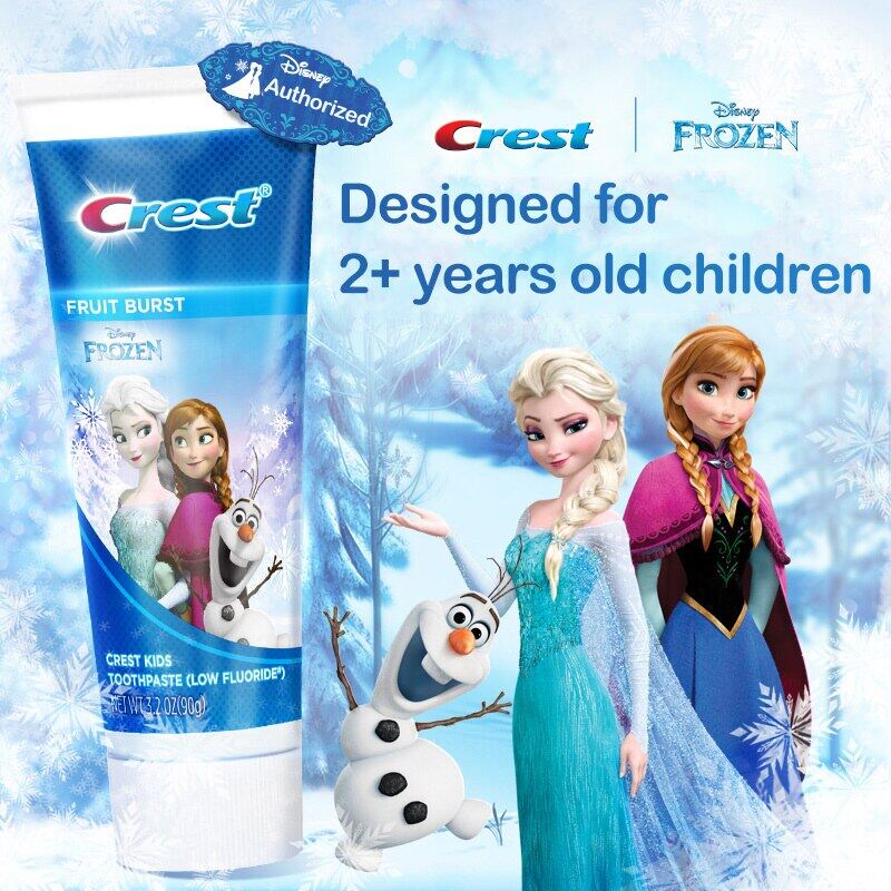 Crest Food Grade Disney Pattern Fruit Scented Toothpaste For Kids (40 ...