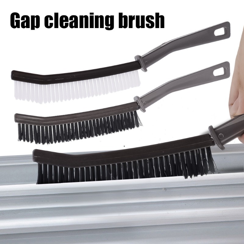 Long Handle Hard Bristled Grout Gap Cleaning Brush / Multifunctional ...