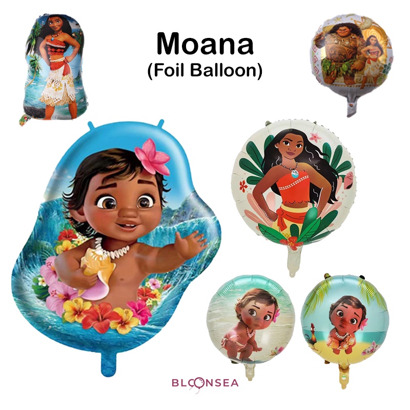Moana Foil Balloons Theme Garland Arch Set Disney Movie Maui Toys Anime ...