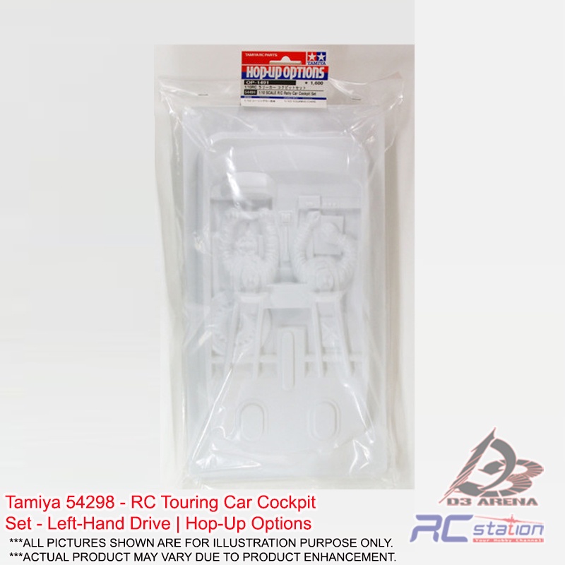 Tamiya #54298 - RC Touring Car Cockpit Set - Left-Hand Drive | Hop-Up ...