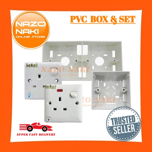3X3 / 3X7 PVC Box Surface Type Nut Box / Electrical Box / Double Single ...