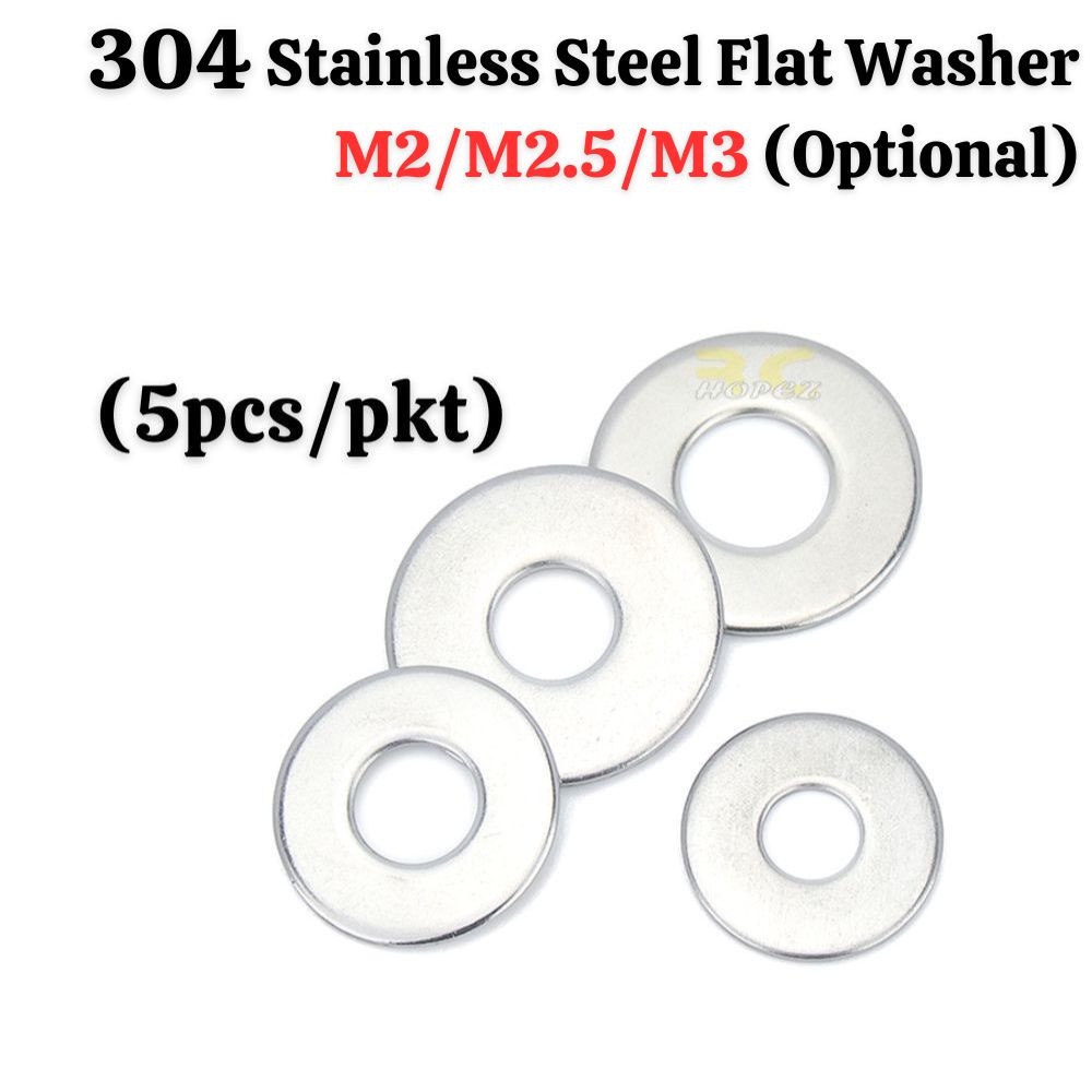 Flat Washer M2 M2.5 M3 304 Stainless Steel Washer Plain Washer Gaskets ...
