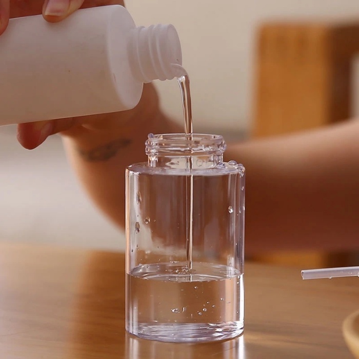 Push-type Large Capacity Plastic Liquid Bottle Refillable Flip Top ...