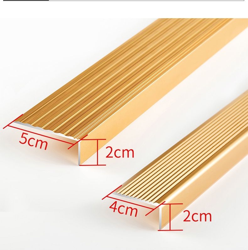 Aluminum Alloy Anti-Slip Strip for Stairs Step Trim Tile L-Shaped Blank ...