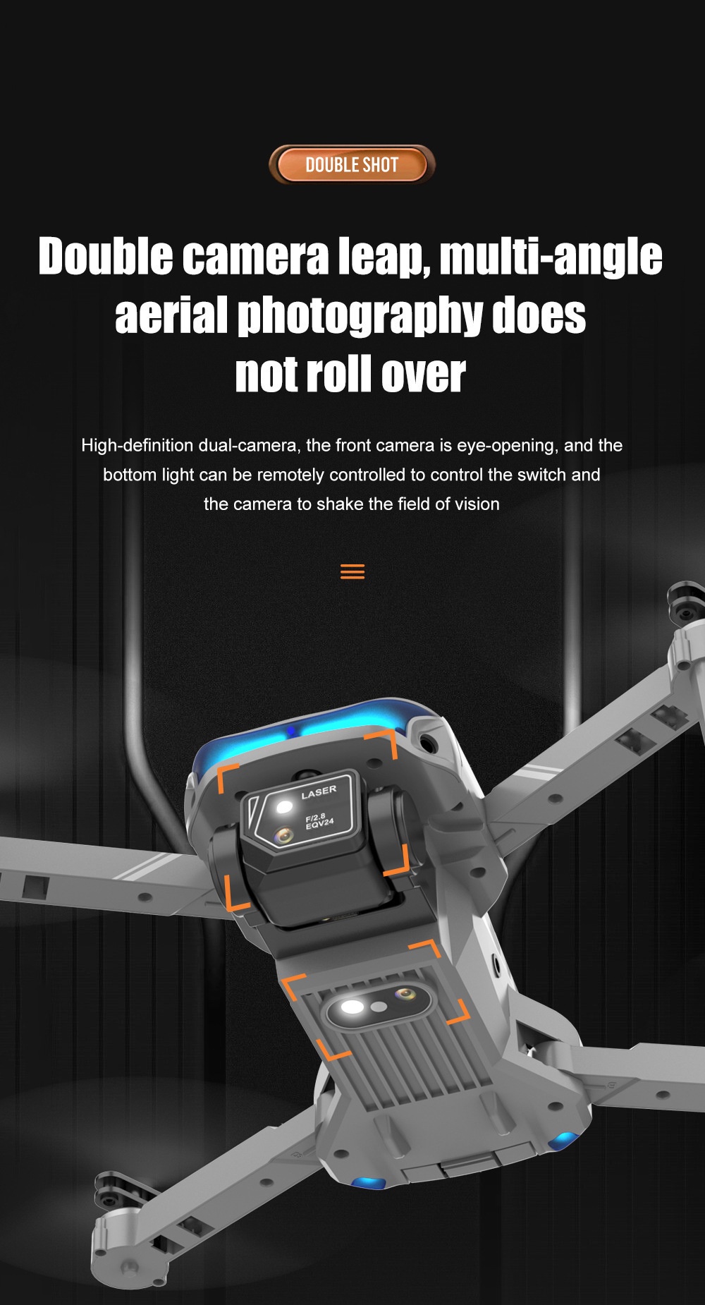 Drone 4K Profesional GPS 5KM Dual HD Quadcopter With Camera With 360 ...