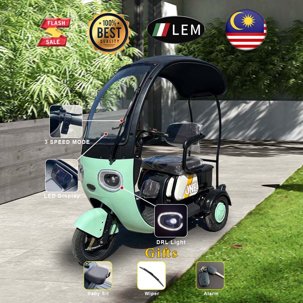 ★LEM★ electric tricycle / Rickshaw scooter adult 800w new mini family ...