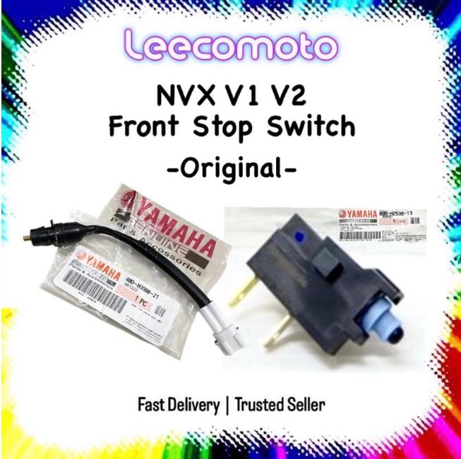 ORIGINAL YAMAHA AEROX NVX 155 NVX155 V1 V2 FRONT BRAKE STOP SWITCH LEFT ...