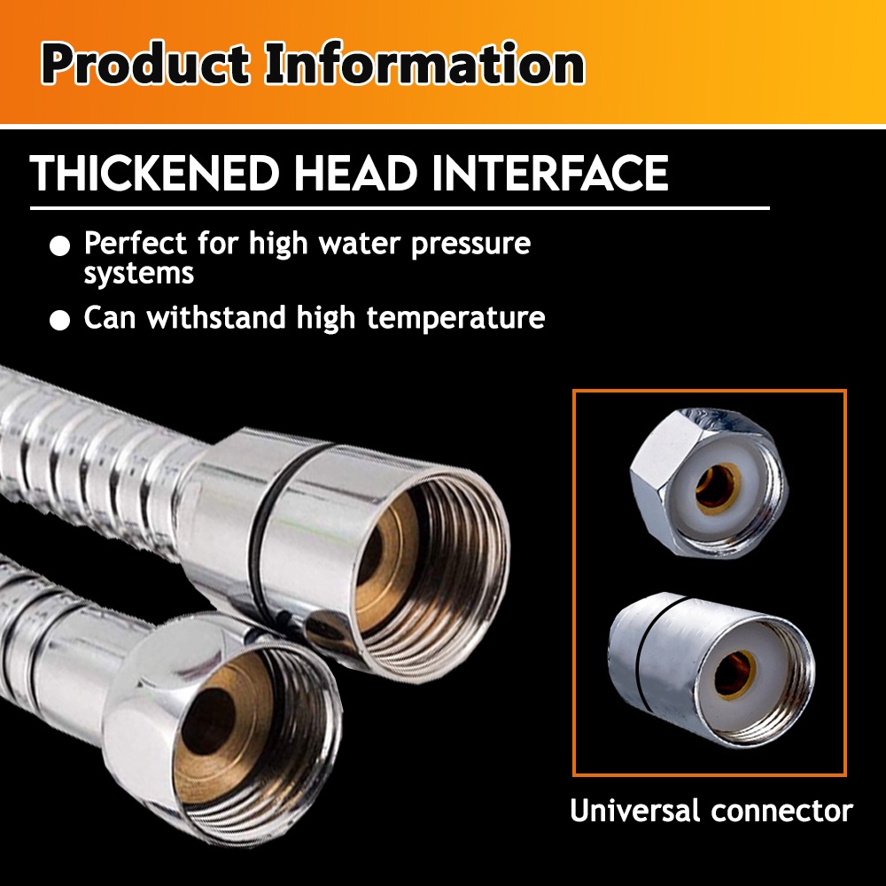 [1.5M] Innohut Stainless Steel Extension Hose Stretchable Hose Elastic ...
