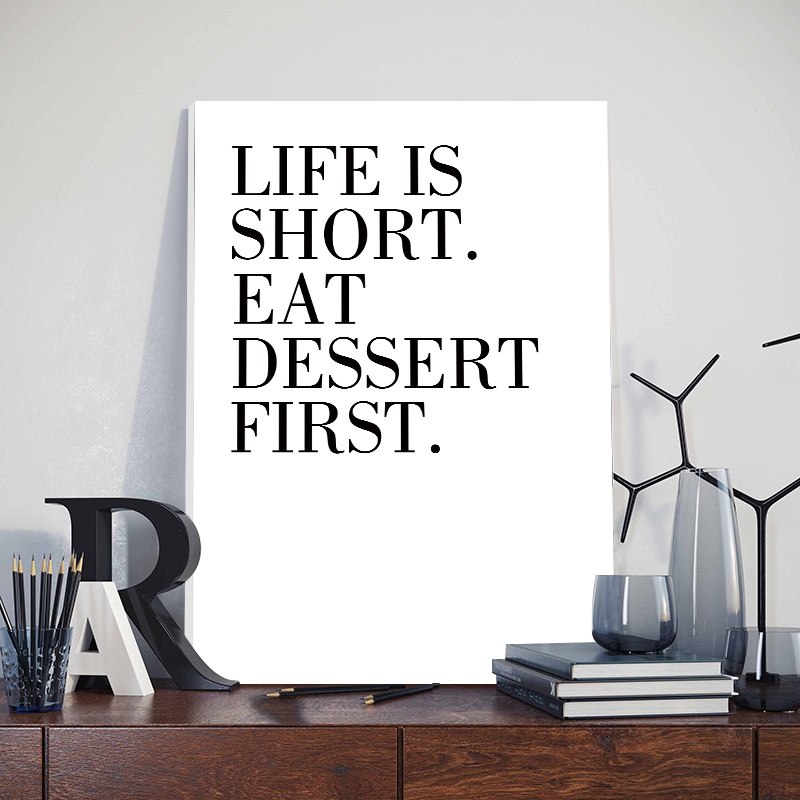 (With Frame)Minimalist Posters Inspirational Quotes Canvas Paintings ...