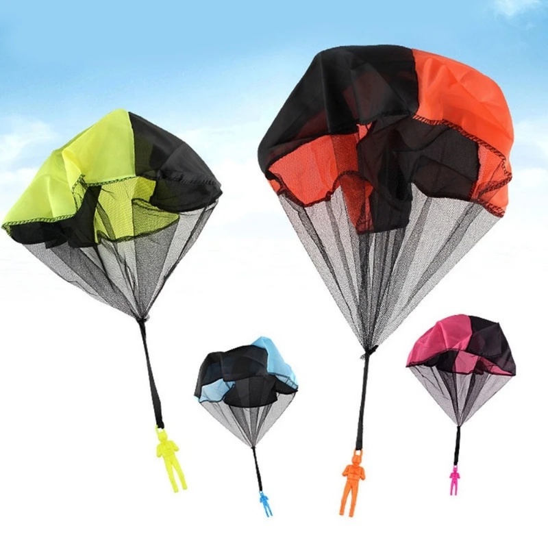 [ Featured ] Simulated Flying Parachute Toy Hand Throwing Parachuting ...