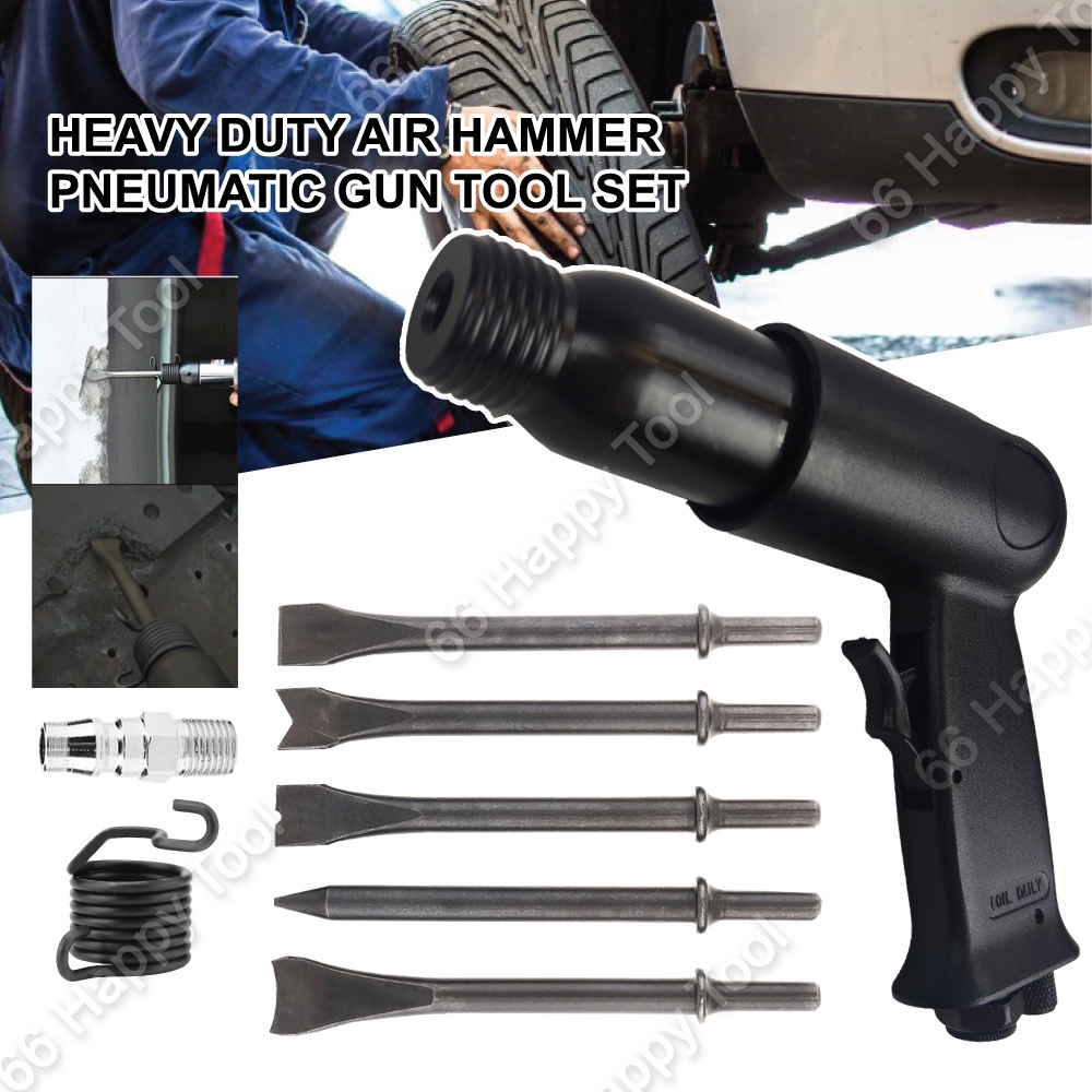 Air Hammer Pneumatic Gun Tool Set Handheld Pistol Gas Shovel Heavy Duty ...