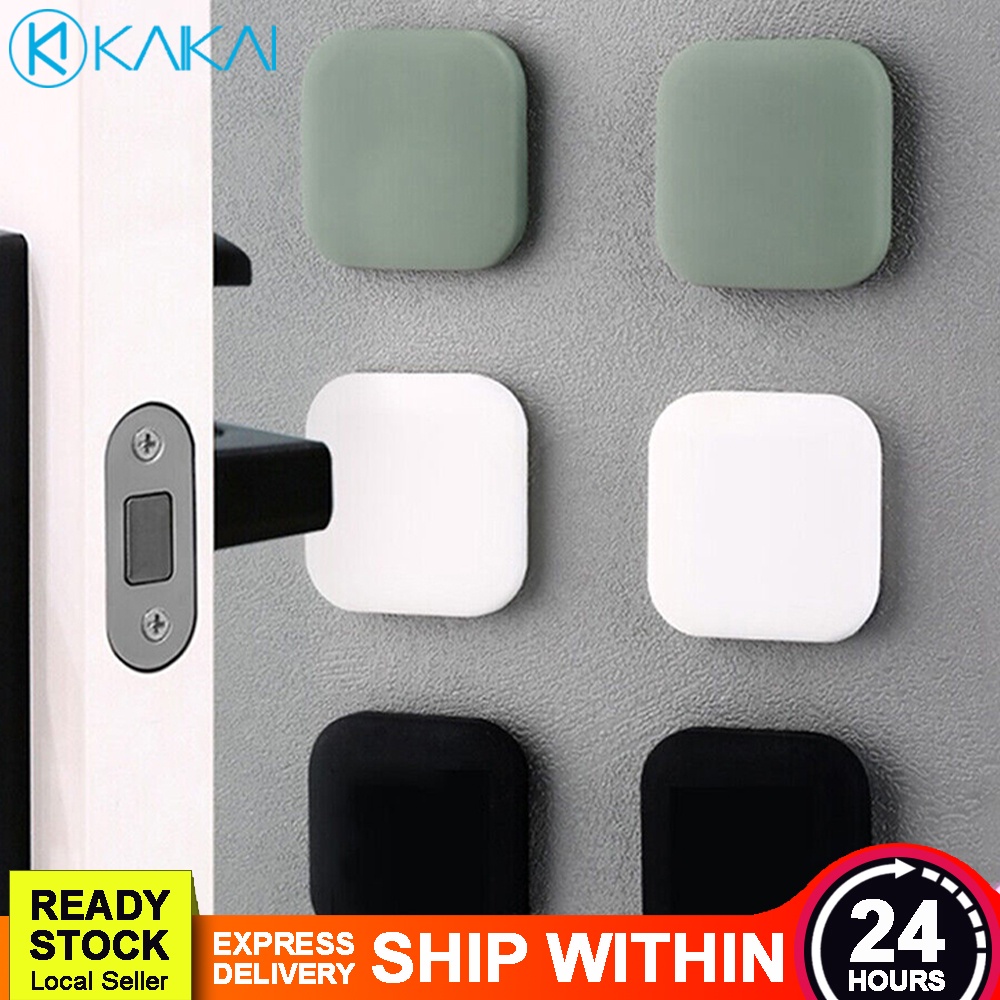 🔥 NOISE FREE 🔥 Door Handle Stopper Silicone Soft Rubber Thickened Wall ...