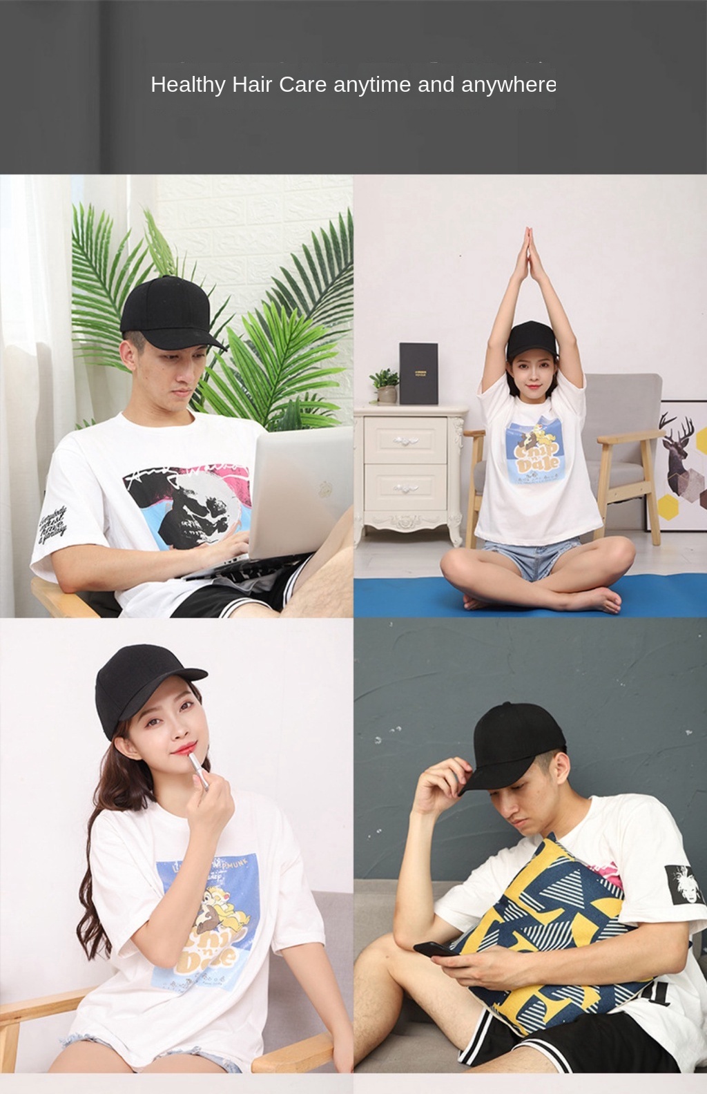 [Ready Stock] Infrared Hair Growth Instrument Red and Blue Light Hair ...