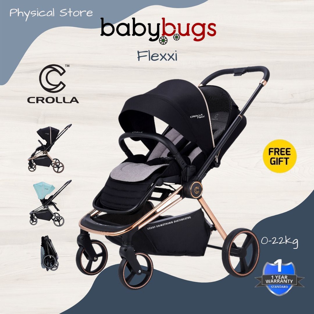 [Free Shipping] Crolla Flexxi Stroller 0-22kg | Shopee Malaysia
