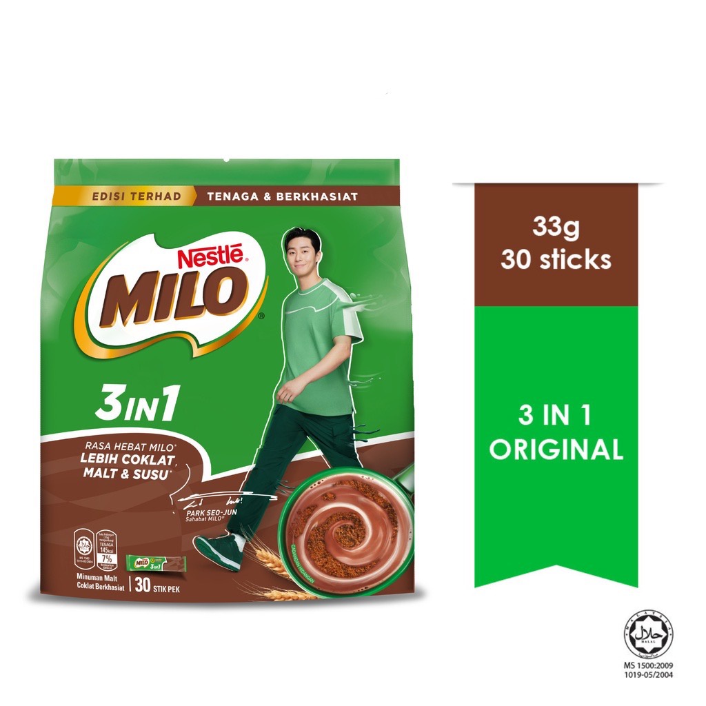 Nestle Milo 3 in 1 Activ-Go (30s x 33g) | Shopee Malaysia