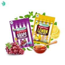 HURIX'S SUGAR FREE LICORICE DROPS - Lemon / Grape | Shopee Malaysia