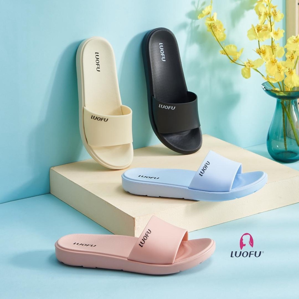 LUOFU Women's Black EVA Slides Slippers E7172-E01 | Shopee Malaysia