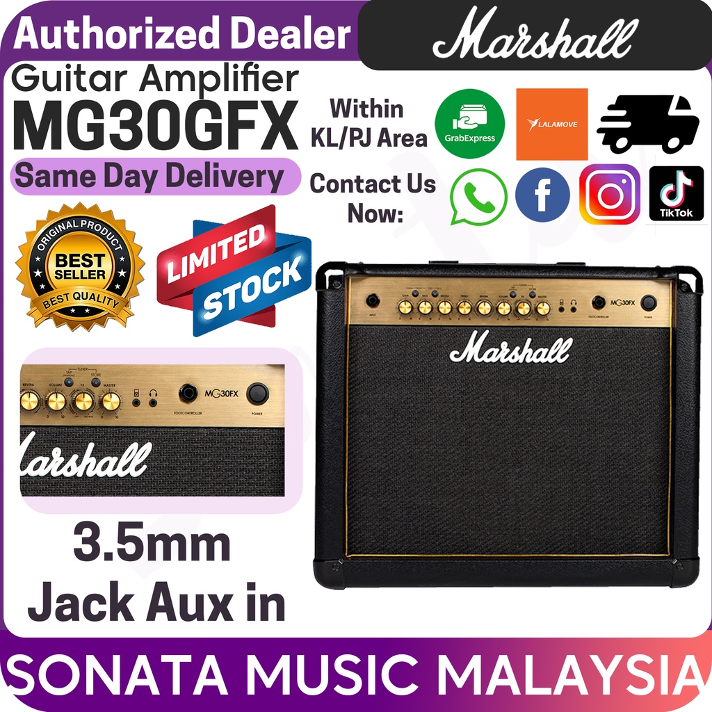 Marshall MG30GFX 30W Electric Guitar Amp Combo Amplifier (MG30 MG30G ...