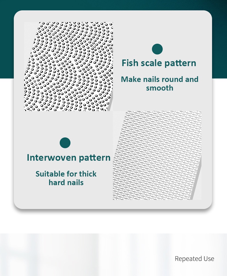 Upgraded Double Sided Nail Files Stainless Steel Manicure Pedicure ...