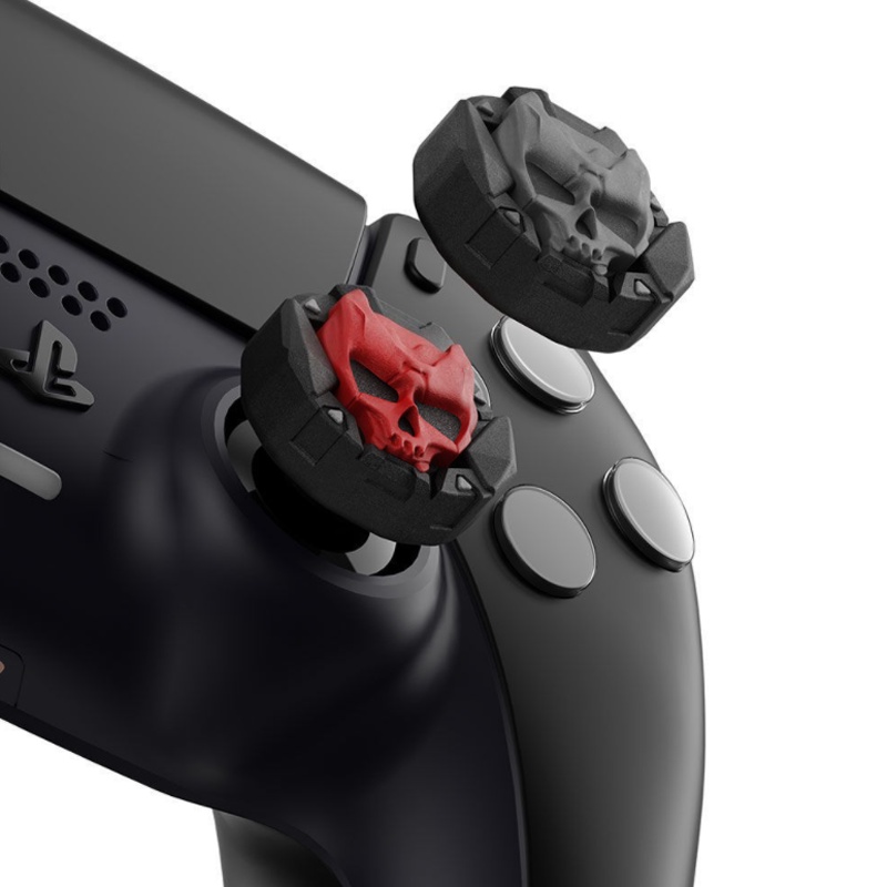 Skull Silicone Thumb Stick Grip Cap Joystick Cover For Sony PS5 PS4 PS3 ...